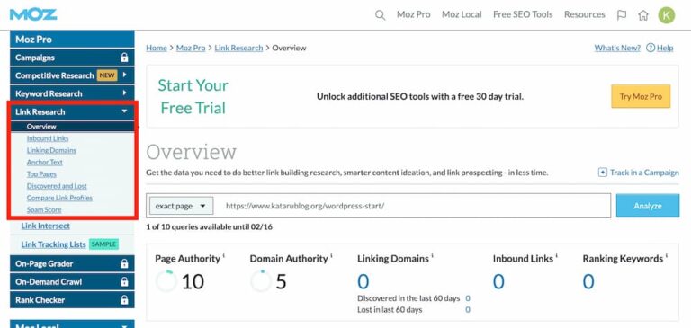 MozBarの使い方・導入方法｜Google Chrome拡張機能 - Kataru blog